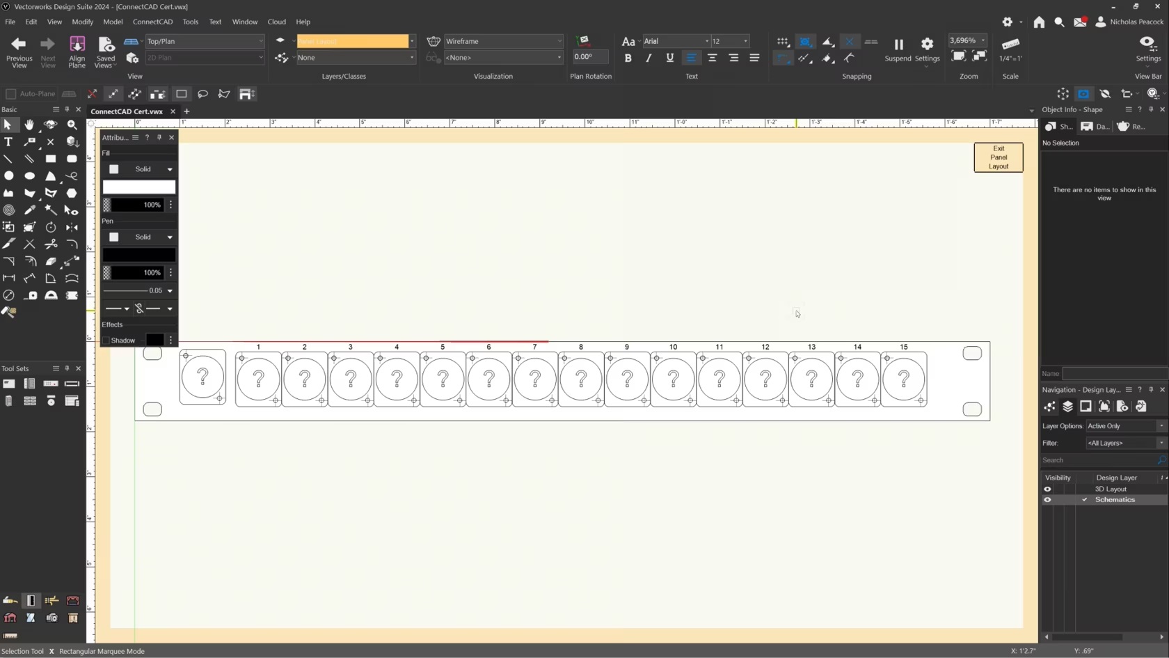 Panel Connector Tool 2024 Vectorworks University